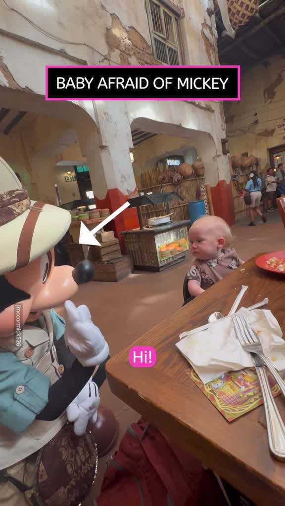 Poor Baby Is Terrified of Mickey Mouse