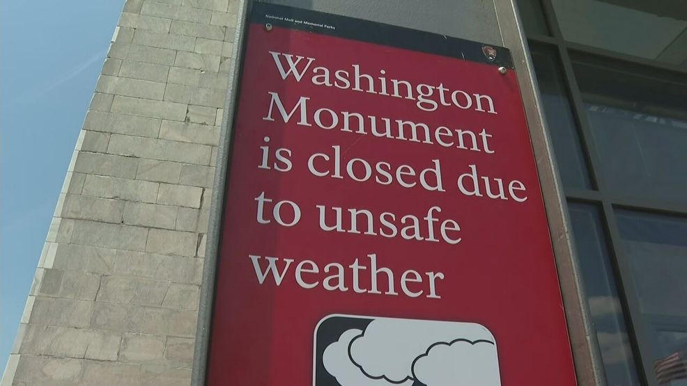 Washington Monument closed due to 'unsafe' weather conditions, extreme heat