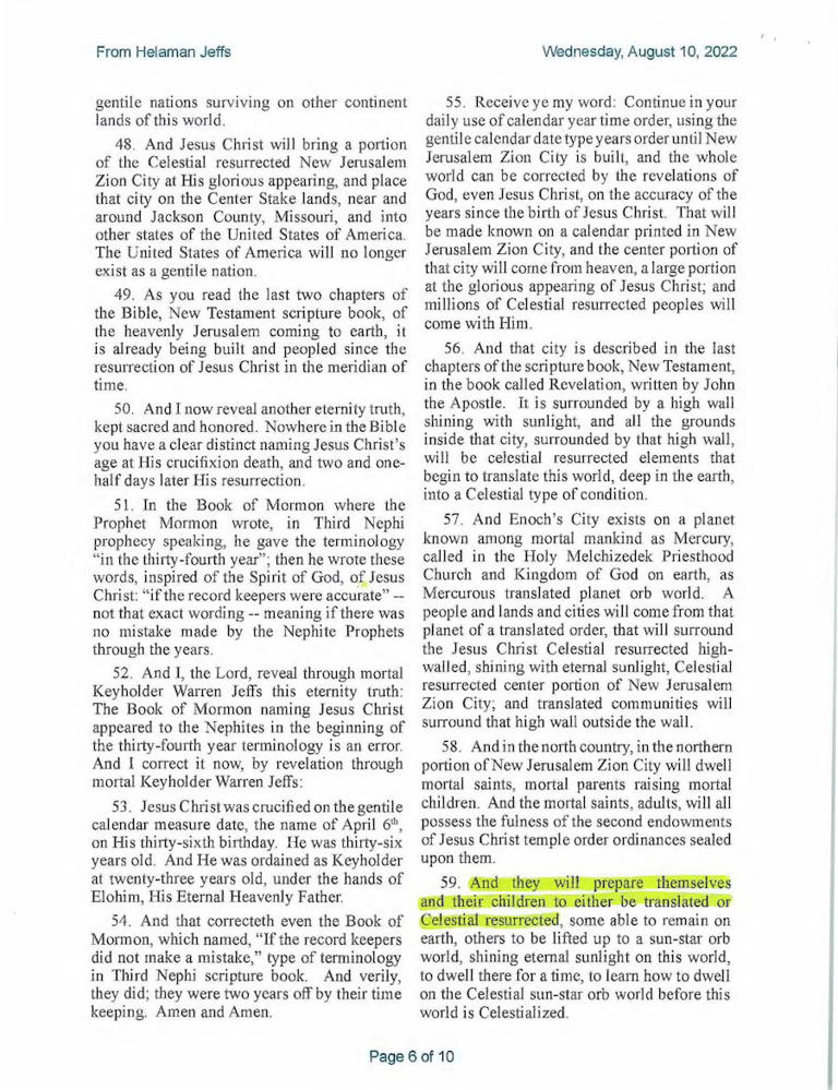 READ: Warren Jeffs FLDS revelations about children needing to die ...