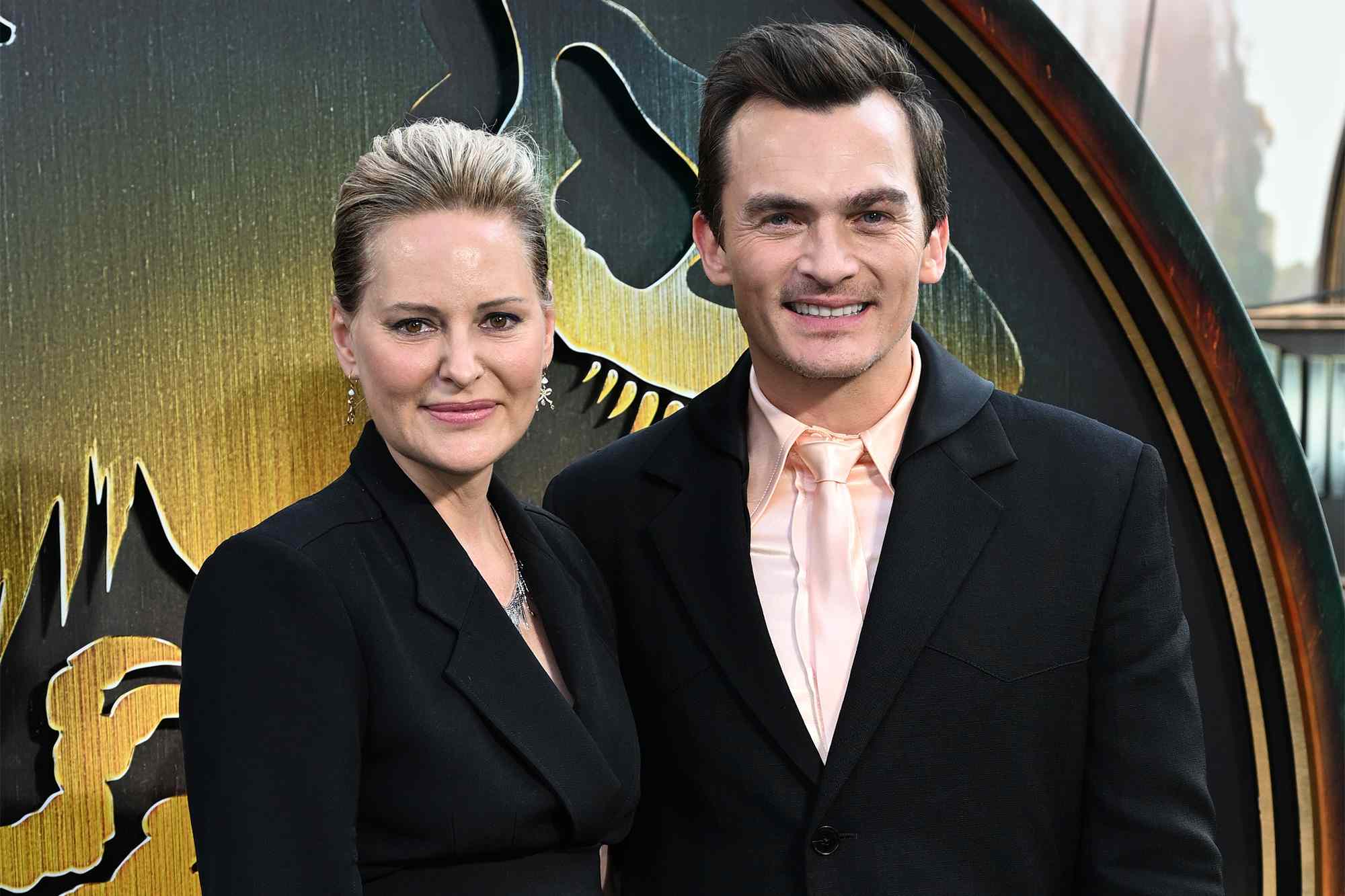 Rupert Friend was filming “Jurassic World Rebirth” when his wife went ...