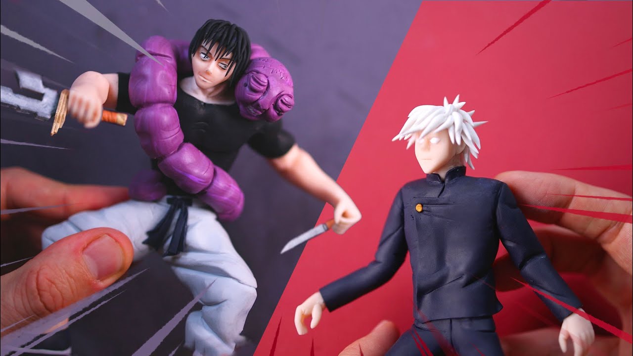I crafted Gojo vs Toji in clay! 🎨