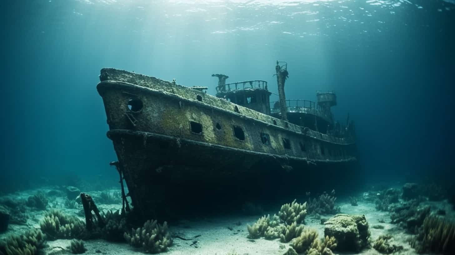 Sunken Ship Recovered by Navy Crane in 1942