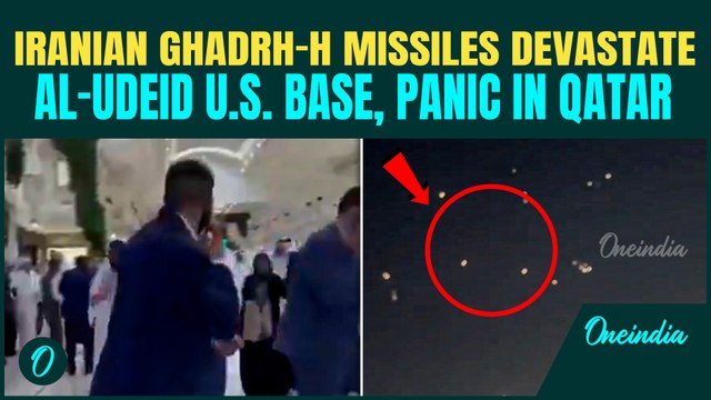Iran Rains Missiles on U.S. Base in Qatar; Qataris RUN IN PANIC As 6 ...