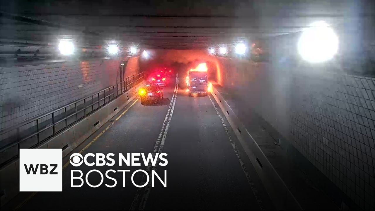 Amazon truck catches fire in Ted Williams Tunnel, causing traffic backup