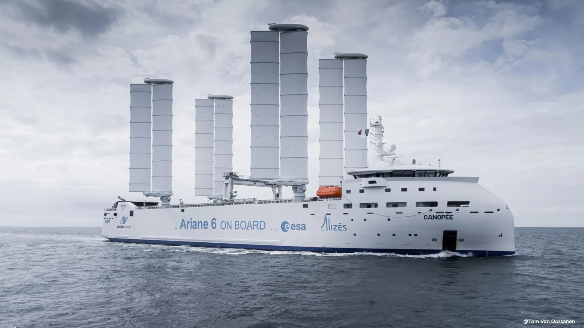World’s first wind- and hybrid-powered cargo ship marks 2 years at sea