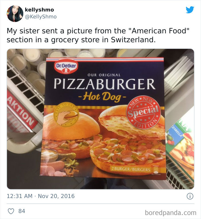 What The “American Food” Section Looks Like In Different Countries