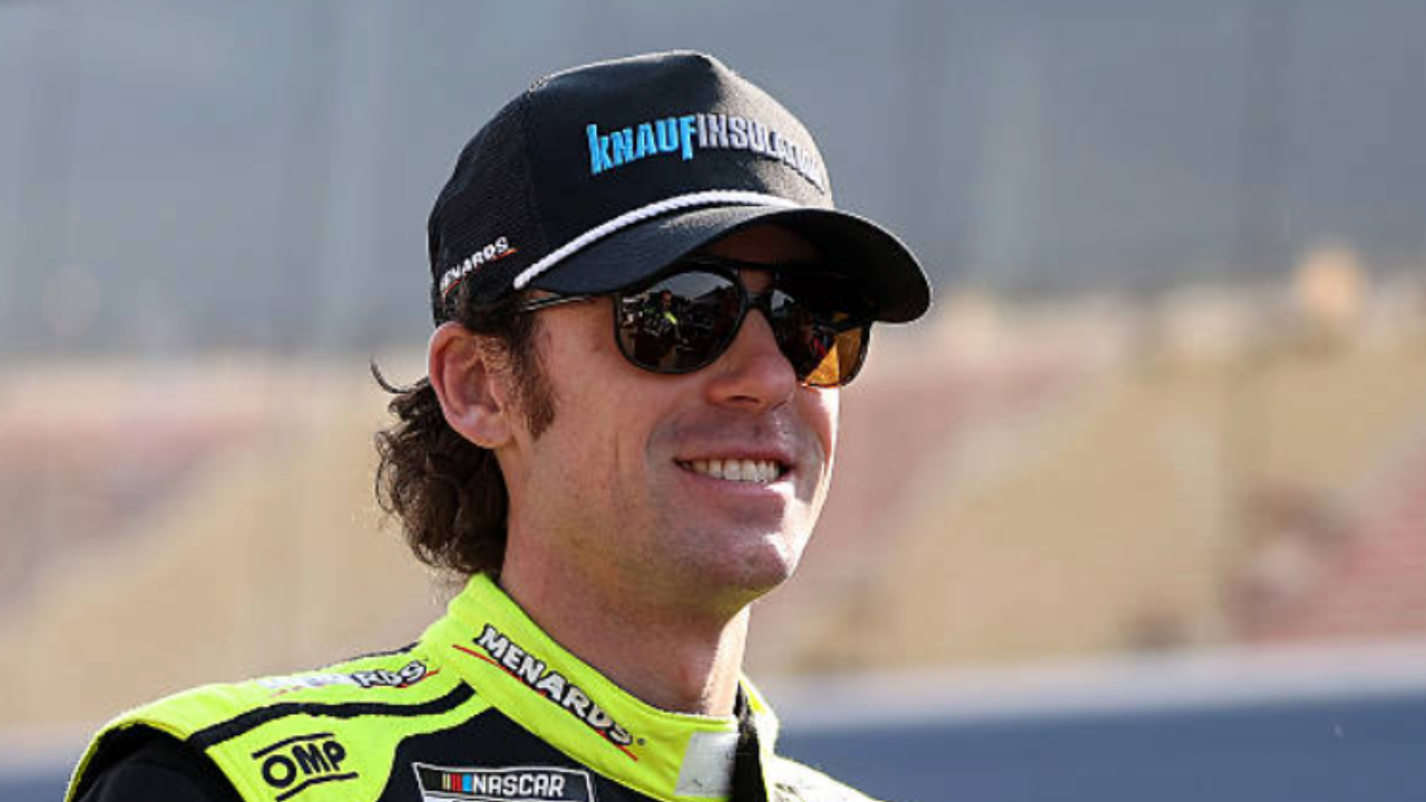 NASCAR driver Ryan Blaney falls to ground multiple times post-race at ...