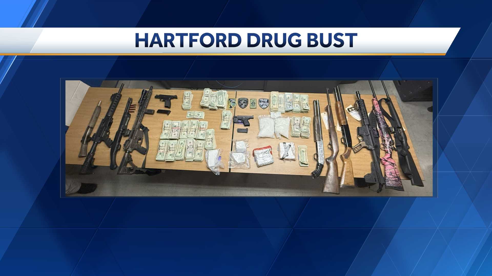 One arrested after drugs, a dozen guns seized in Vermont drug bust