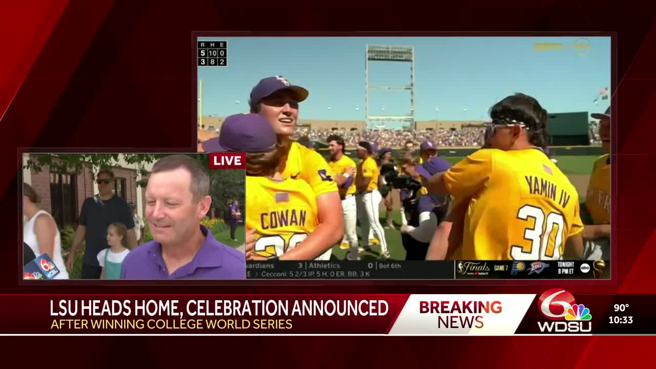 LSU Tigers leave Omaha, bringing championship trophy back to Baton Rouge