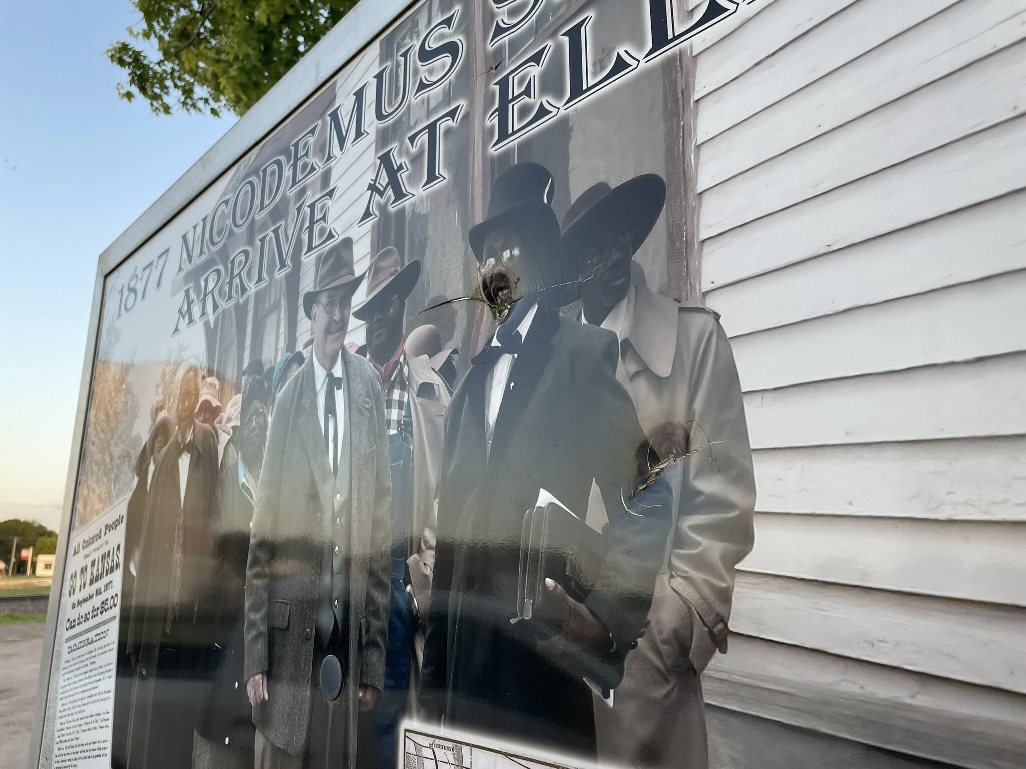 Nicodemus sign in Ellis damaged, motive unknown, police say
