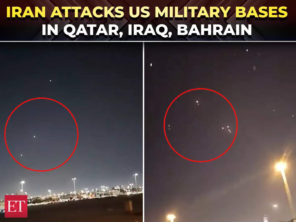Iran hits back! launches massive missile attack on US Air Bases in ...