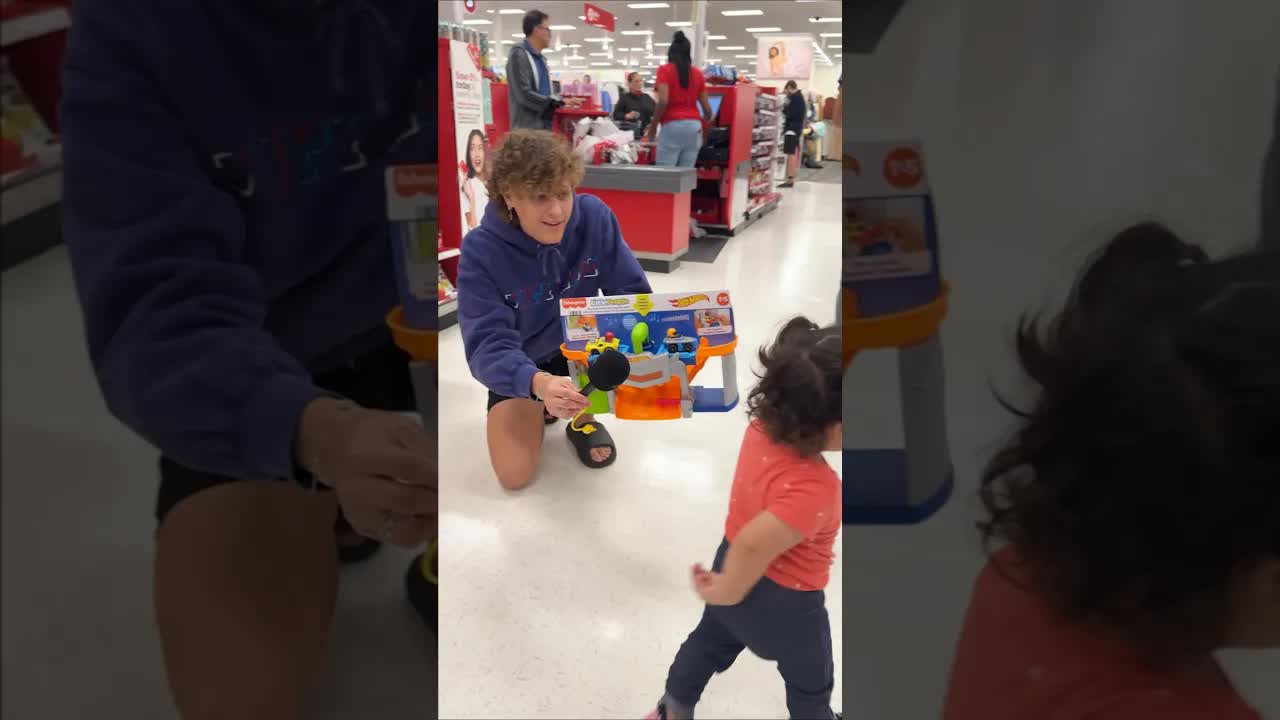 logan micke: toddler gets any toy she wants!
