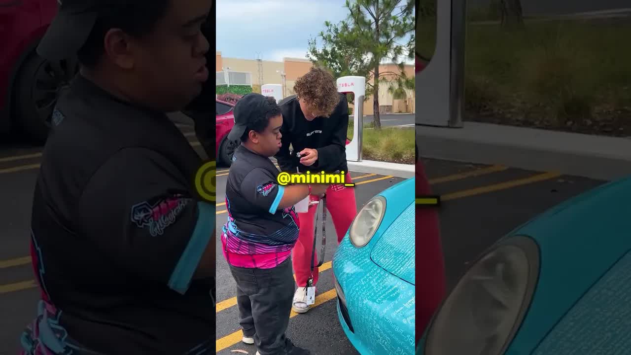 logan micke: adds fan's username to porsche!