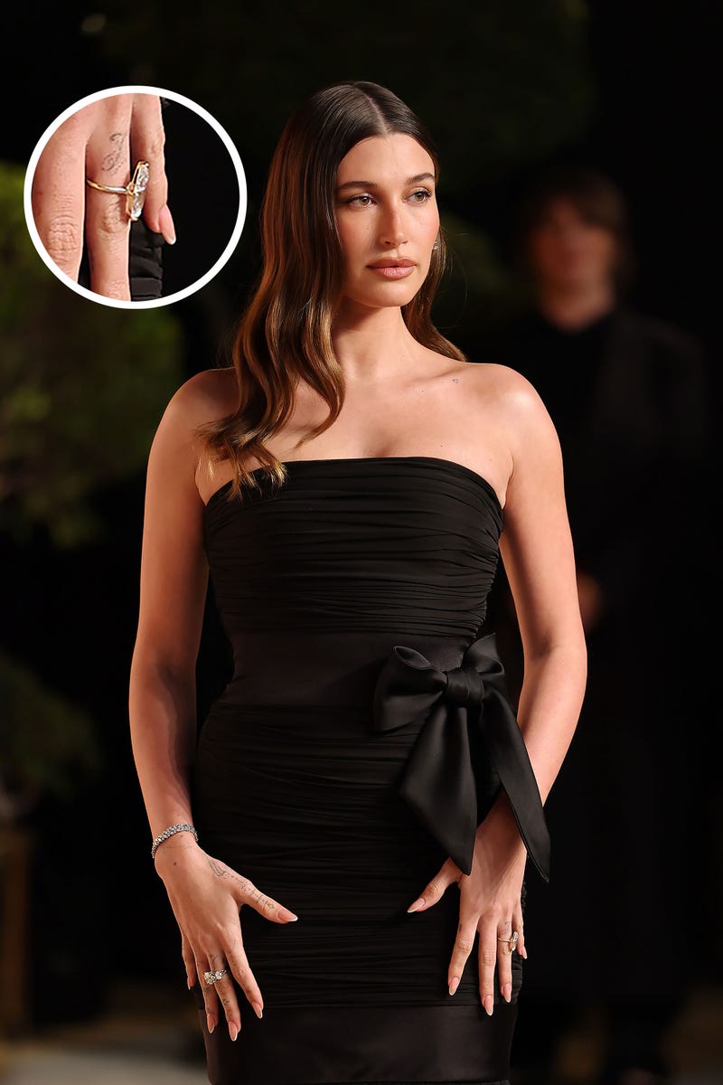 Hailey Bieber’s Oval Engagement Ring Was Designed to Look Bigger Than It Is