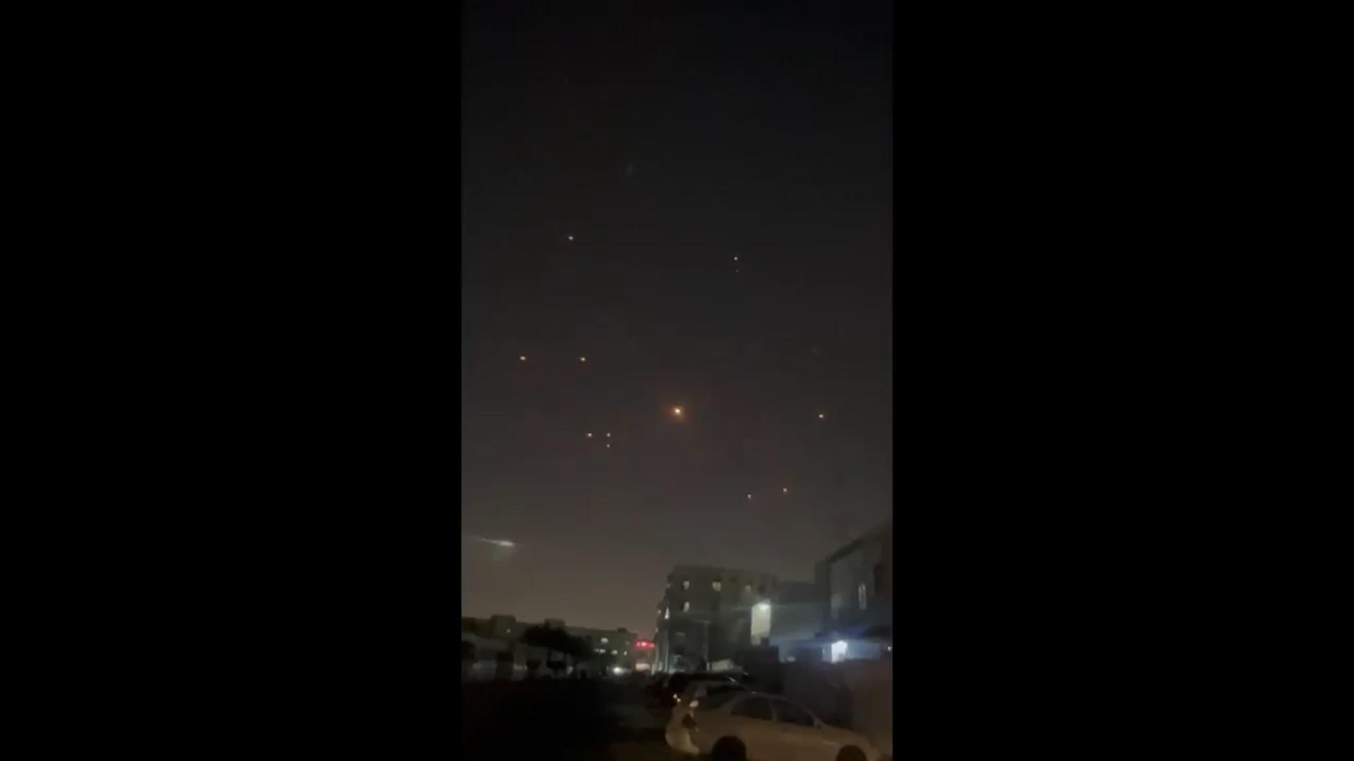 Apparent interceptions seen over Doha, as Iran launches missiles at US ...