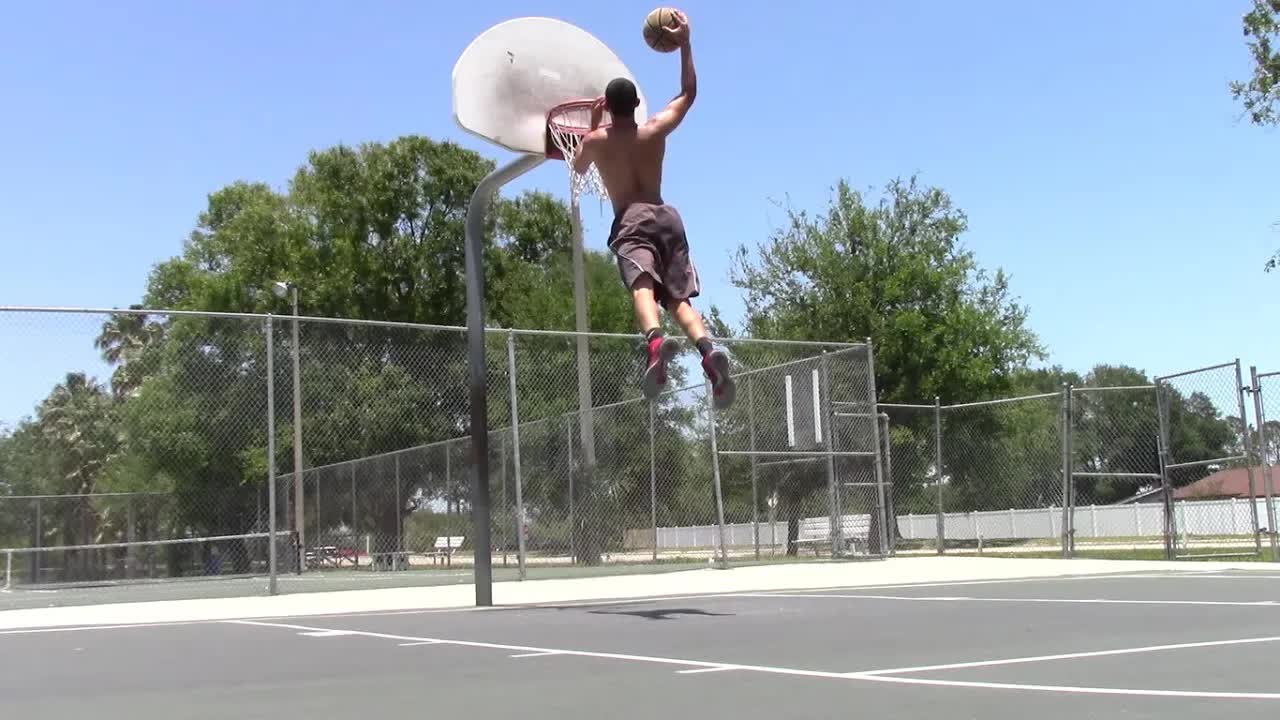Epic Streetball Dunks: Outdoor Basketball Highlights