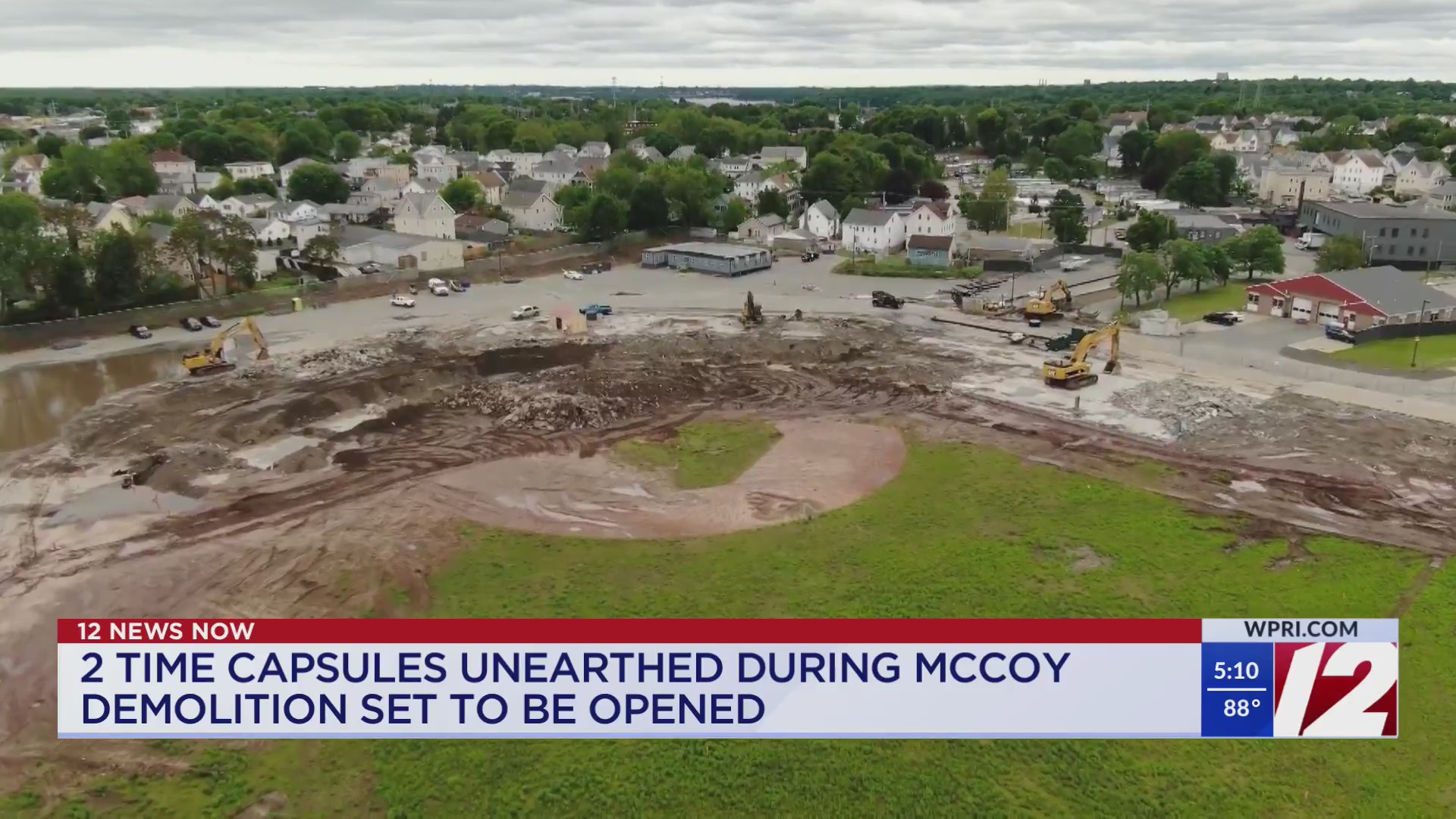 Time capsules to be opened at site of former McCoy Stadium