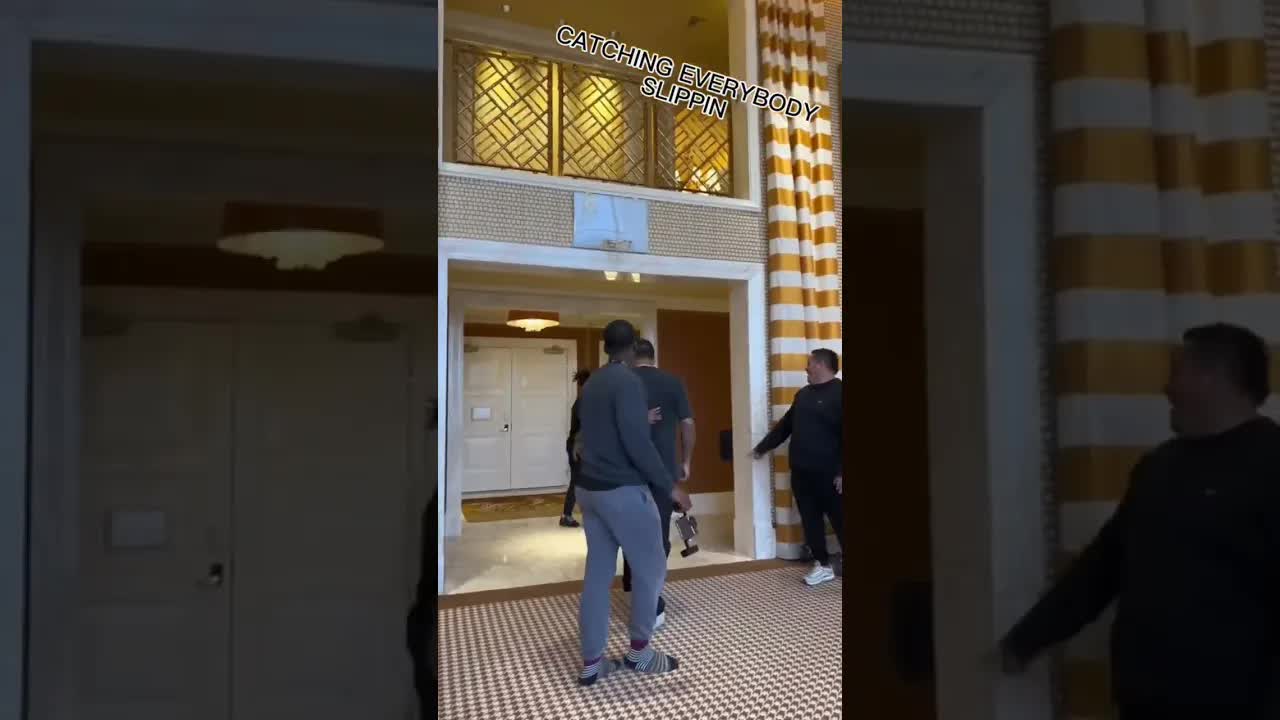 Amazing Basketball Trick Shots in Luxury Hotel