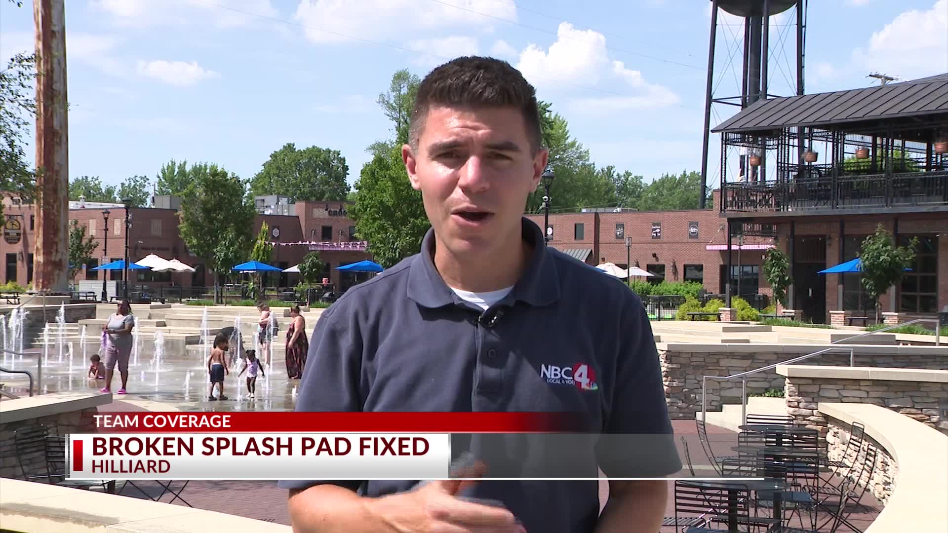 Hilliard splash pad fixed just in time for extreme heat