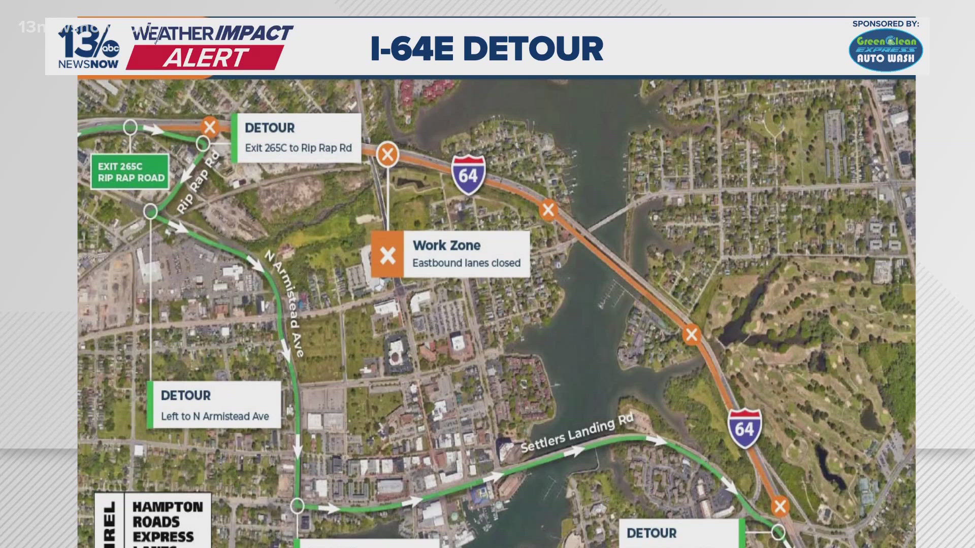 VDOT preparing for overnight closures on I-64