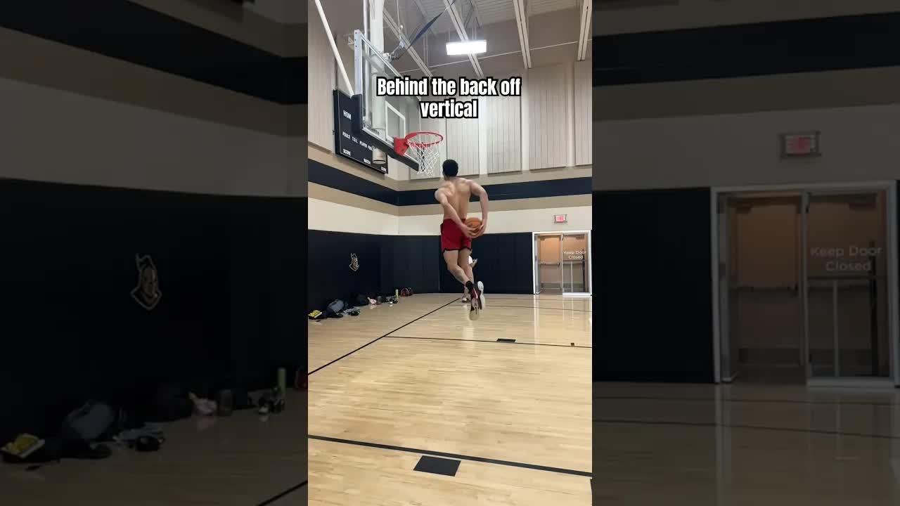 Behind the Back Off the Vertical Basketball Shot
