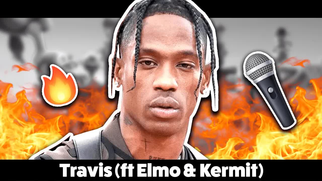 Travis Scott RAP BATTLES Kermit & Elmo! (Freestyle)