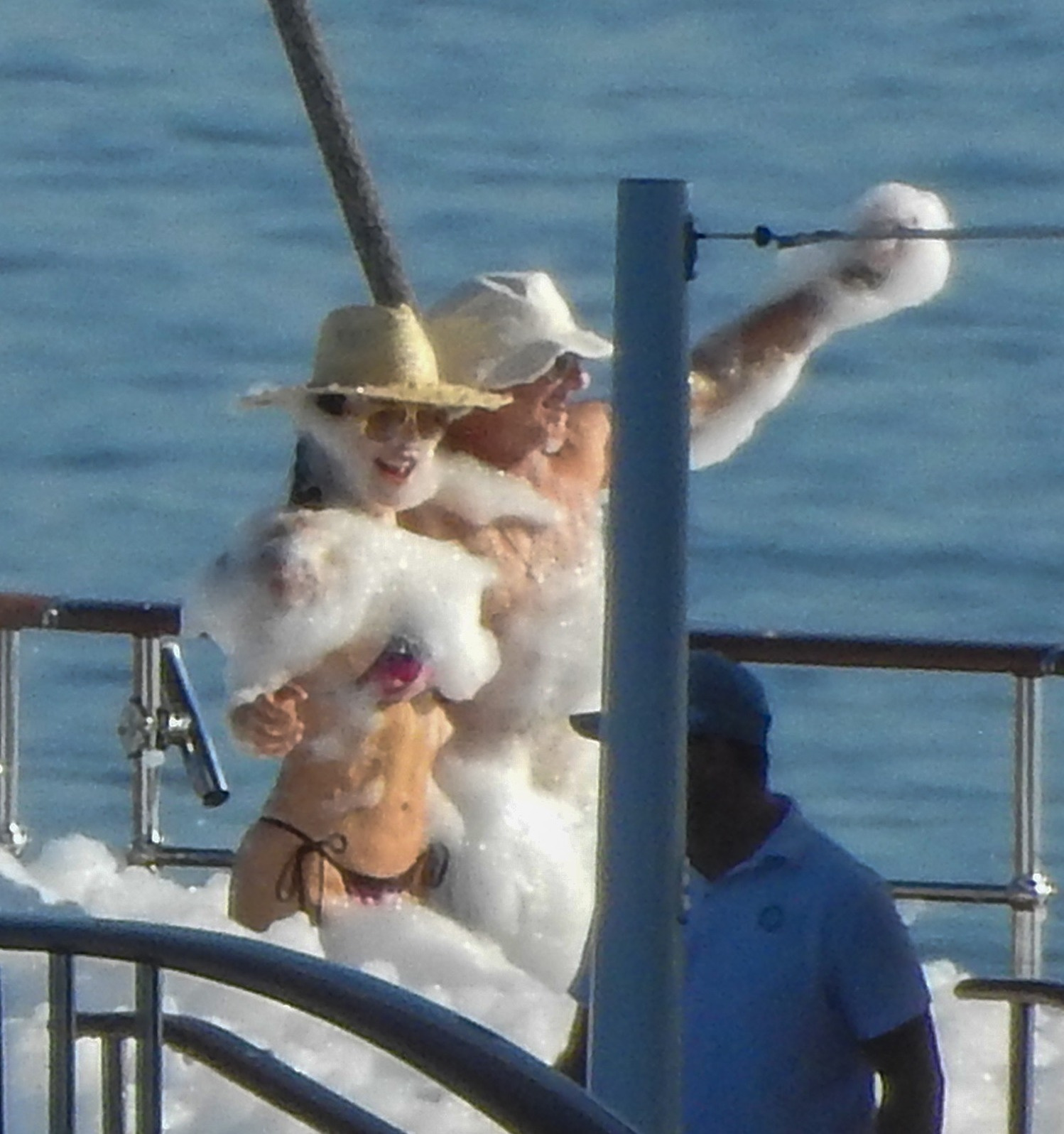 Jeff Bezos and Lauren Sánchez throw lavish foam party on $500M ...