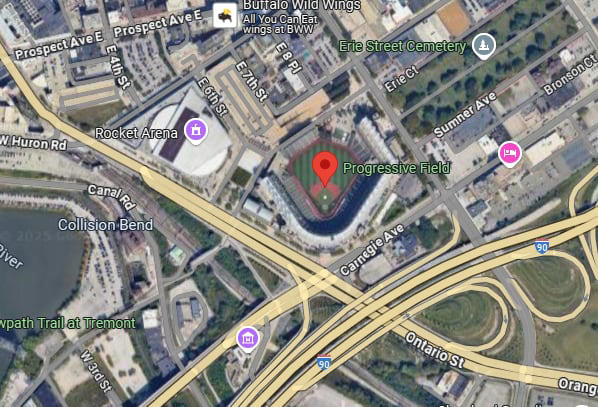 New traffic patterns around Progressive Field