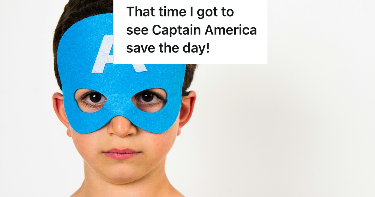Captain America Saves The Day, And The Phone, In This Adorable Story Of ...