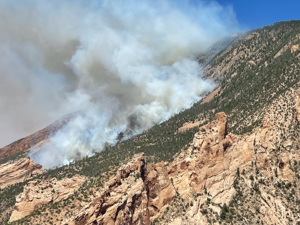 Crews fight growing Utah wildfire on Navajo land near Lake Powell and ...