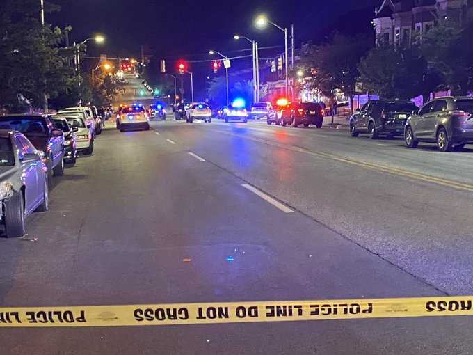 Police on scene of city's second quadruple shooting in same night