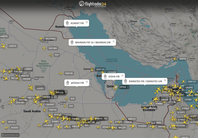UAE and Bahrain Reopen Airspace After Temporary Closure