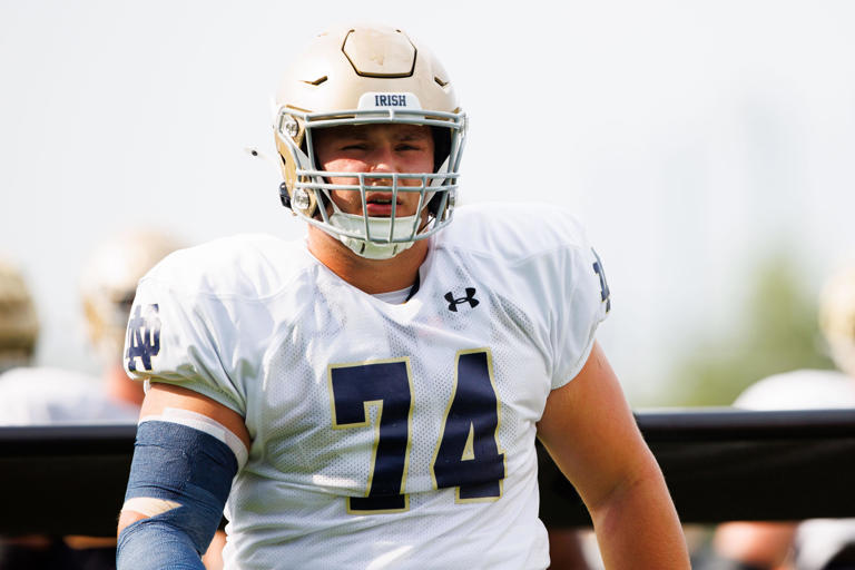 ESPN analyst Greg McElroy ranks Notre Dame’s offensive line best in the ...