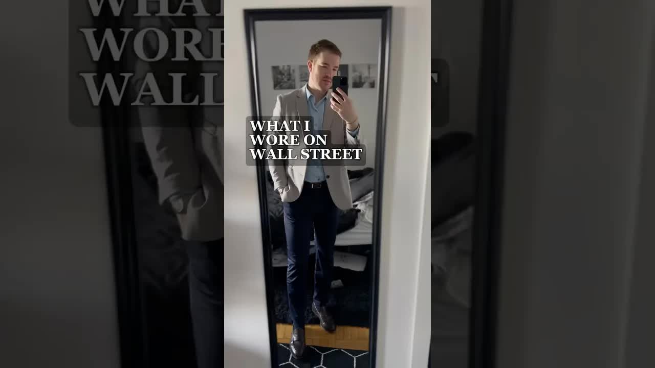 cameron galbraith: wall street ootd: men's finance business casual style