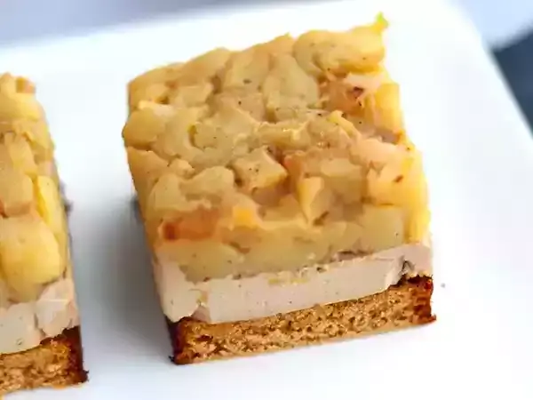 Mini tatins de foie gras y manzanas