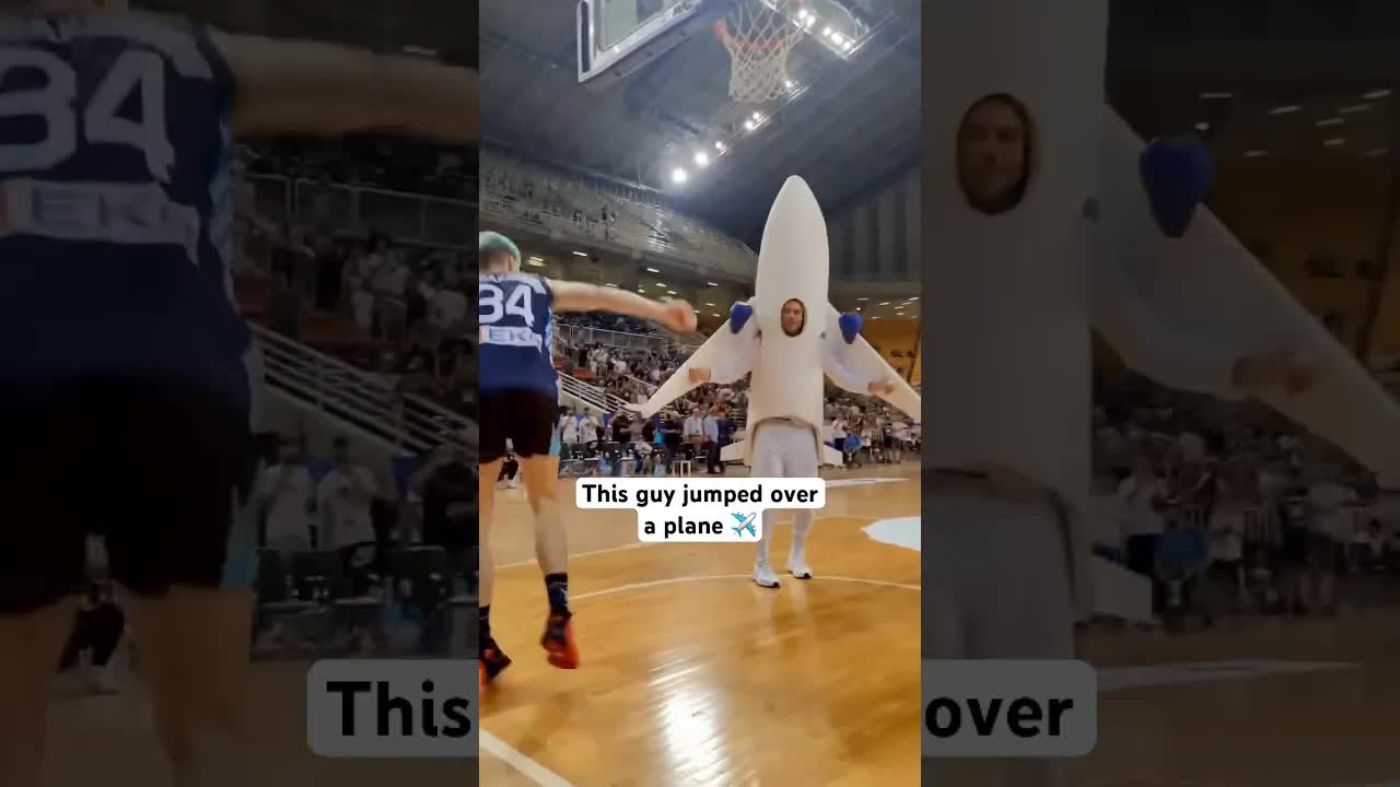 Amazing Basketball Dunk Over Plane Costume