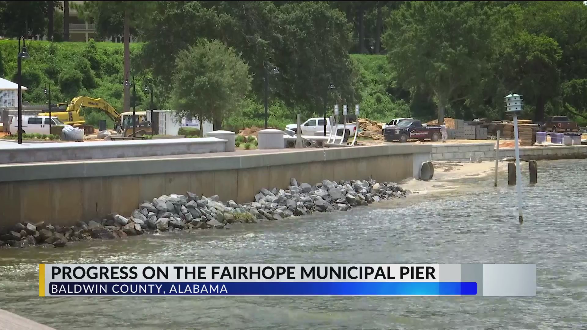 Fairhope Municipal Pier and Park construction coming to an end
