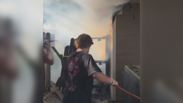 'We're just doing our part': Group of young men rescue dog, save East ...