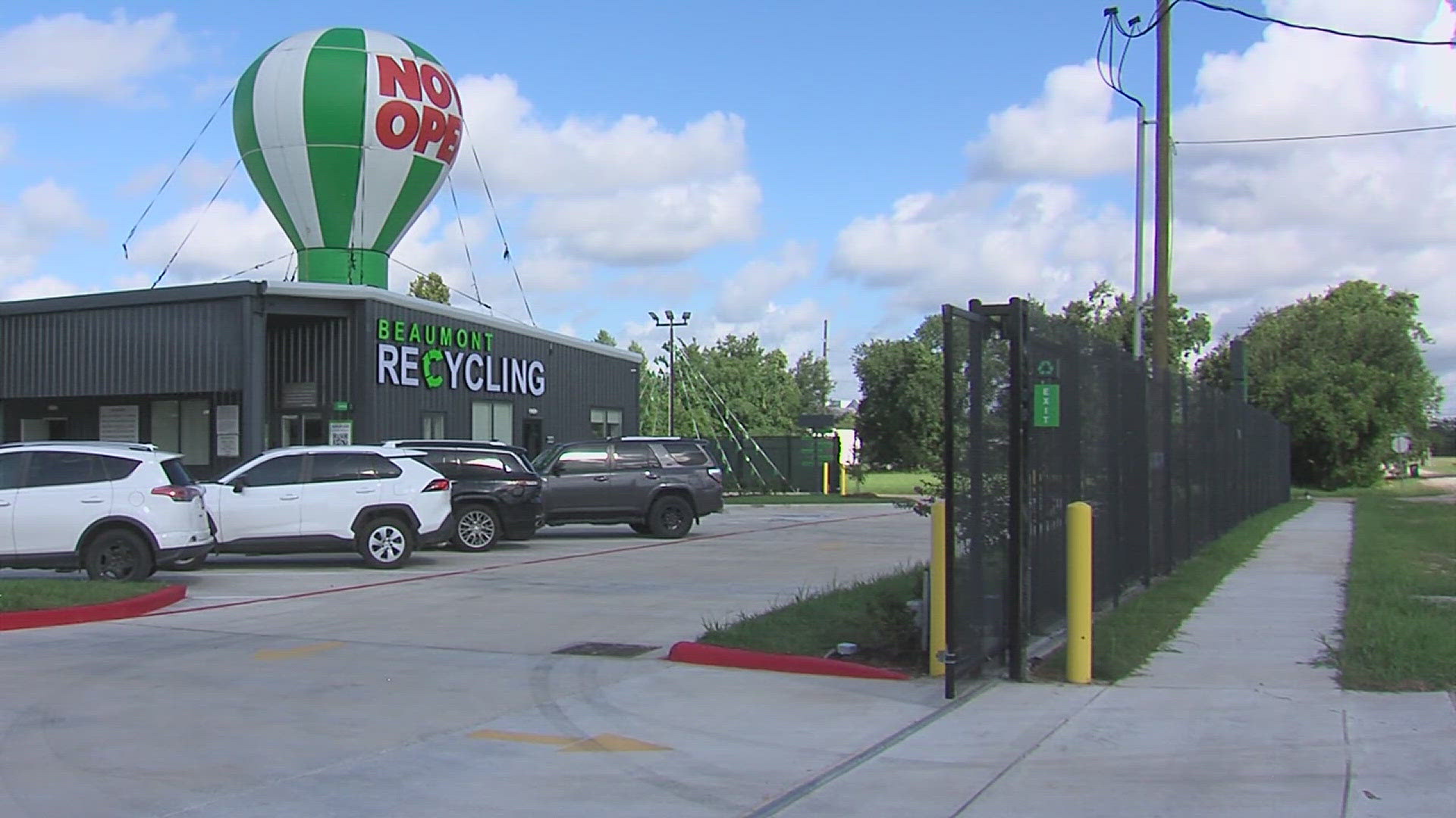 The doors have opened at a new recycling center in Beaumont