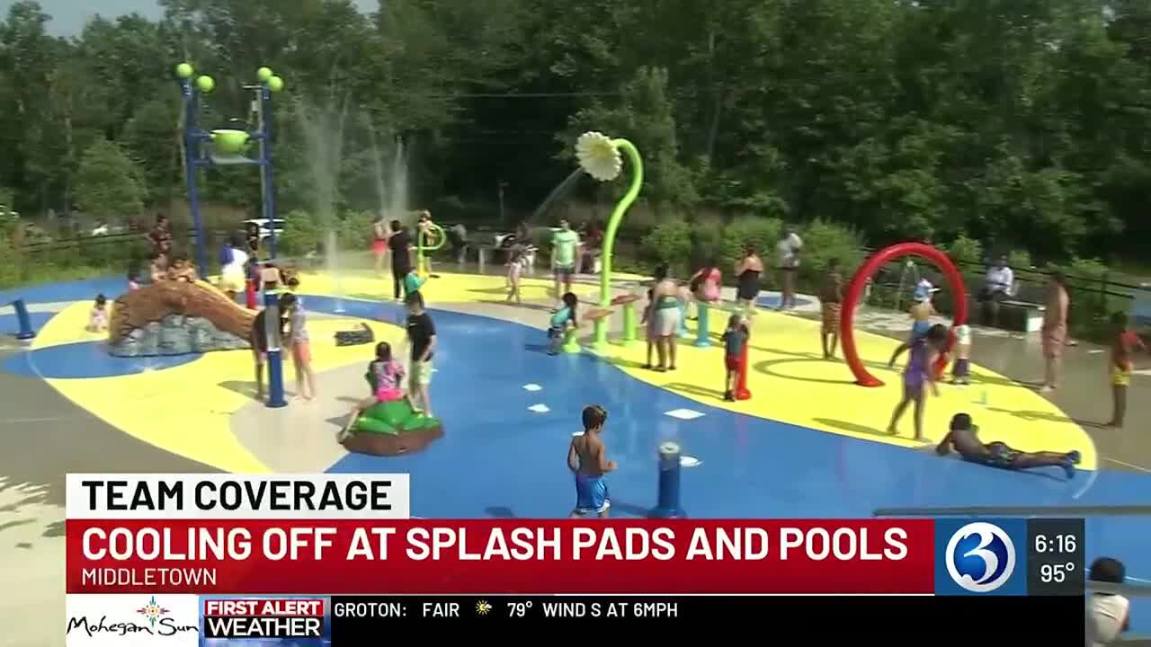 Community splash pads and pools open in time for hot weather week