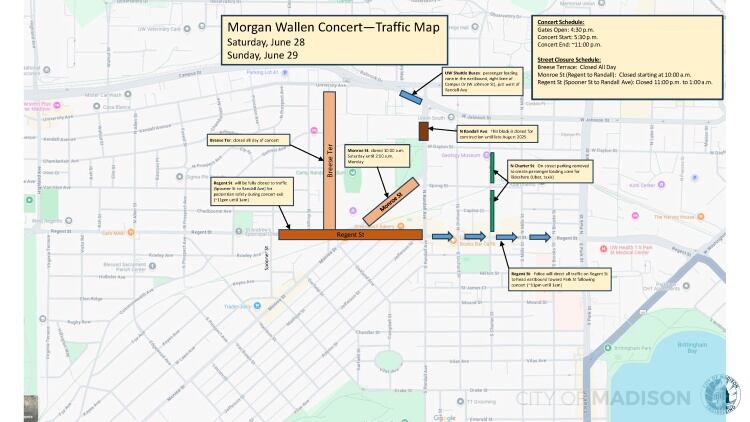 Madison city officials announce road closures ahead of Morgan Wallen ...