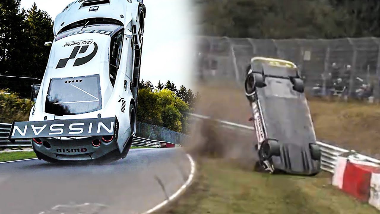 Nürburgring GT-R CRASH: Real Footage vs Movie Scene | Gran Turismo ...