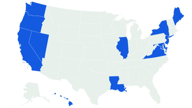 Animal testing map shows 12 states with cosmetics ban