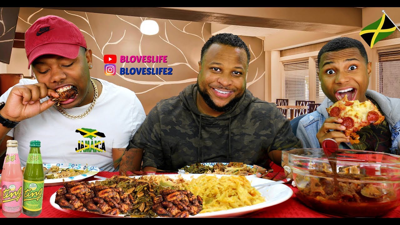 Jamaican oxtails and jerk chicken cookout with friends