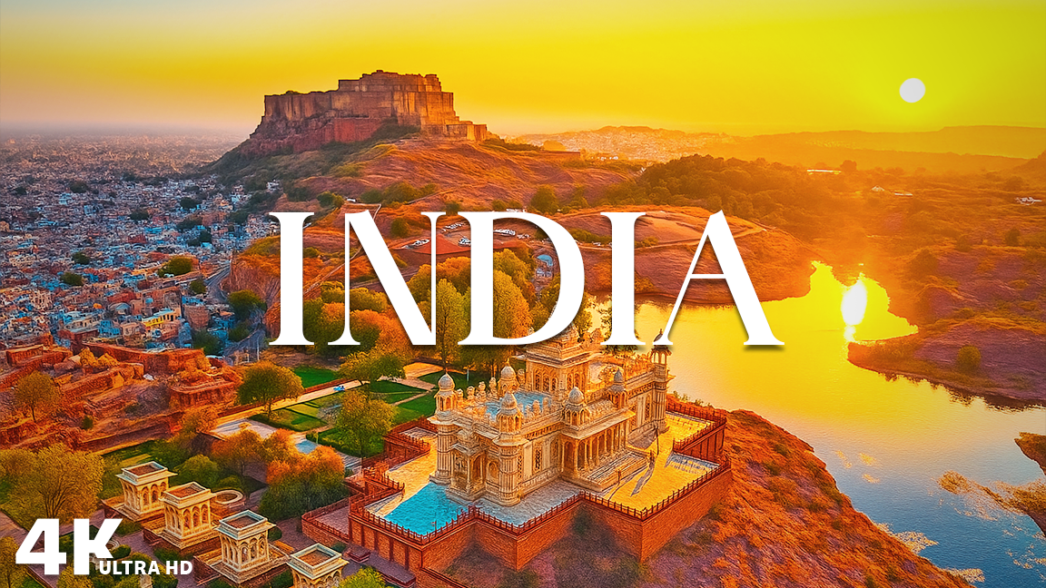 India 4K HDR – Relaxing Nature Journey with Soft Ambient Music