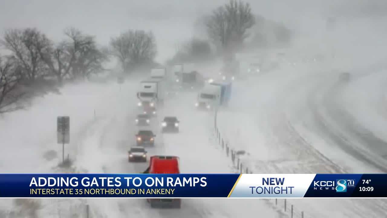 Iowa DOT installs ramp gates in Ankeny for emergency closures