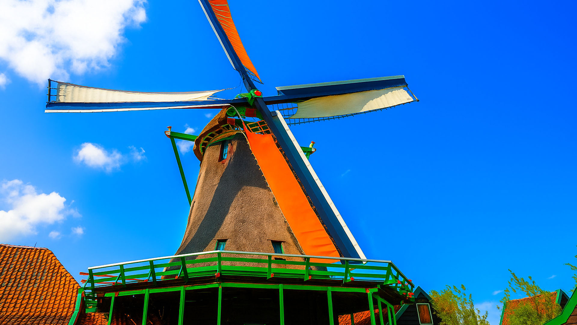 Zaanse Schans (4K) – Explore Authentic Windmills and Dutch Craftsmanship