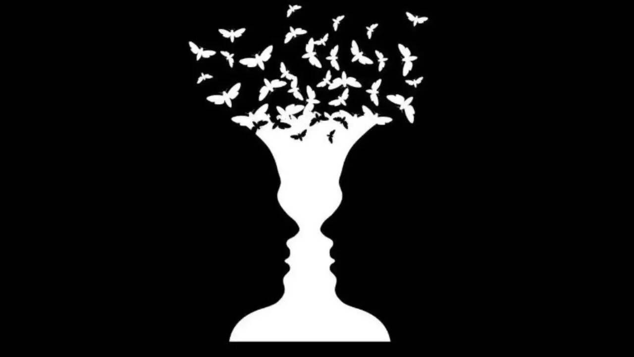 Optical illusion personality test: Vase or faces? What you see first ...