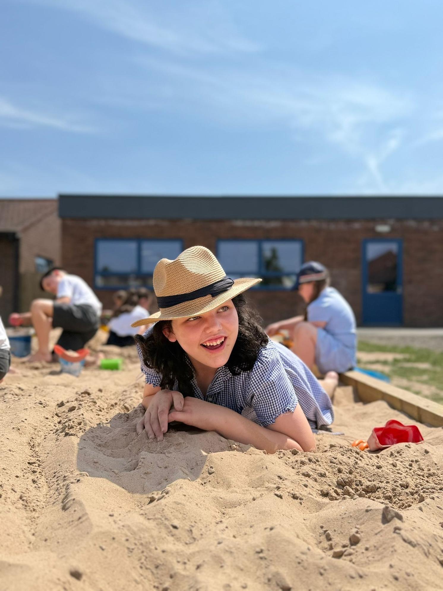 Crest Nicholson brings the beach to school in Swanland, East Riding