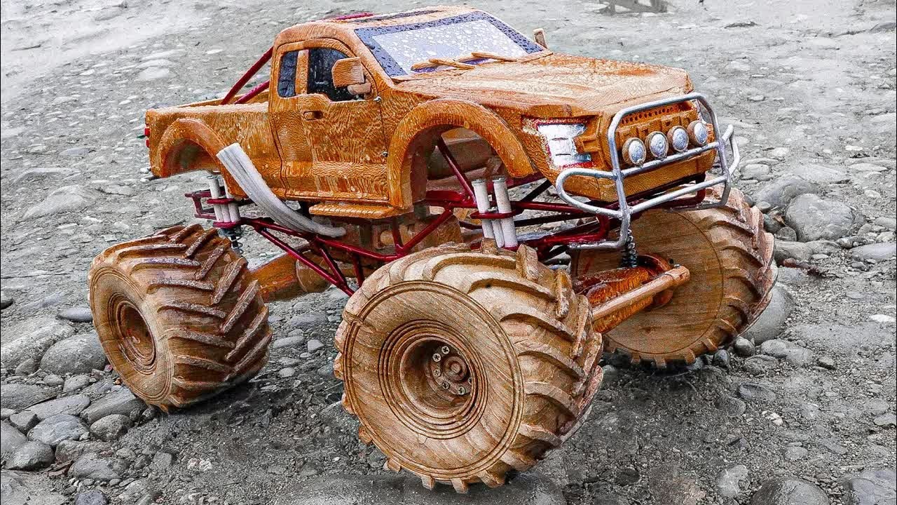 Making a wooden wheel | Monster Truck Out of Wood